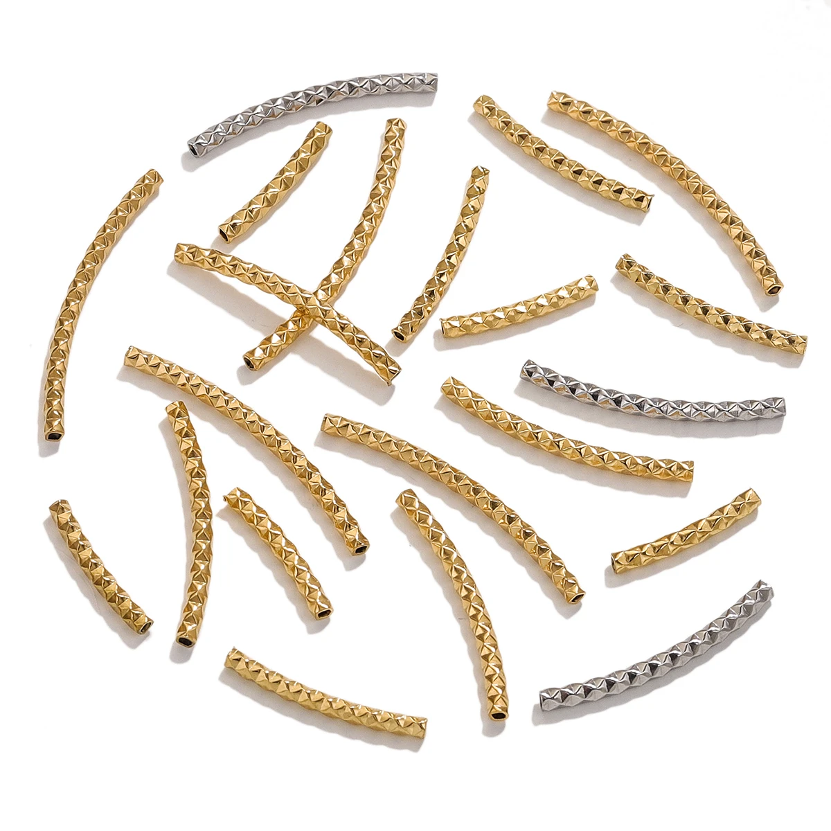 Бусины из нержавеющей стали Aiovlo 15 20 25 30 мм | AliExpress