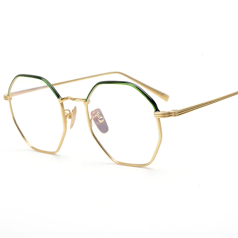 2022 Vintage Hexagon Glasses Frames Women Polygon Prescription ...