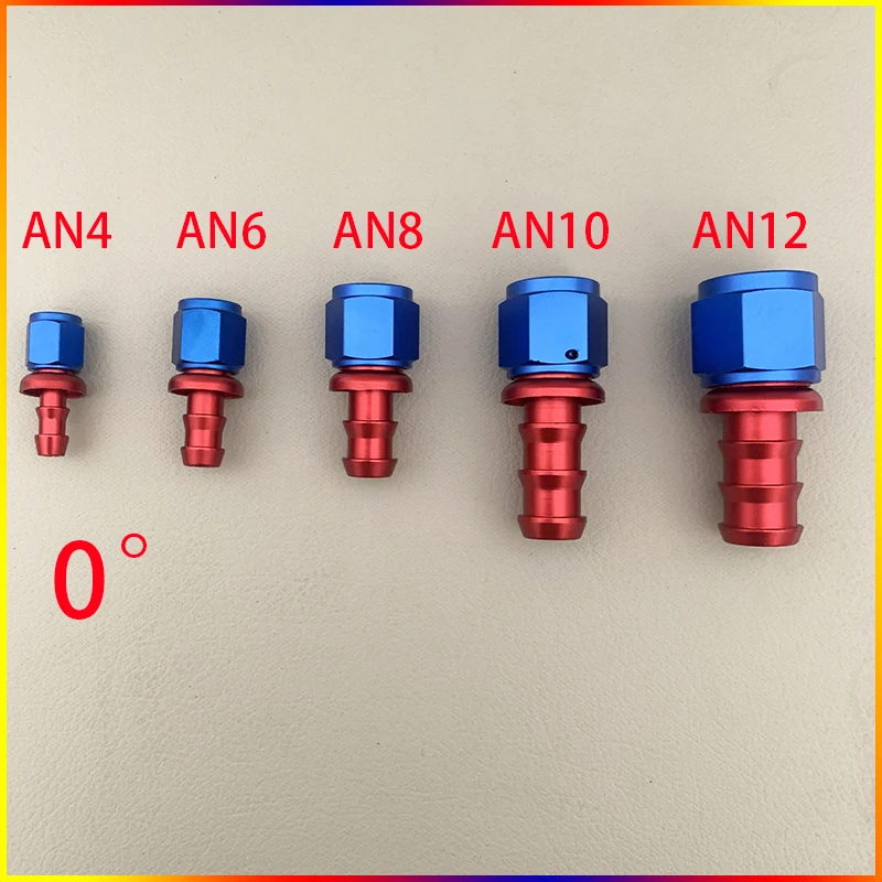 Универсальные нажимные фитинги для шланга AN4, AN6, AN8, AN10, AN12, фитинги для шланга ...