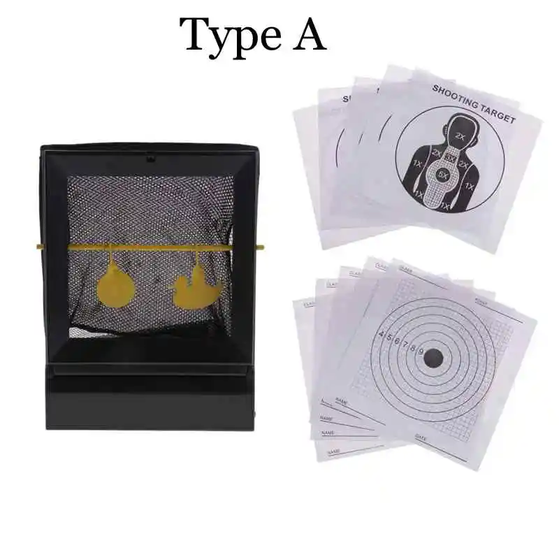 Airsoft Target with Trap Net Catcher Stand and Paper Target for Airsoft ...