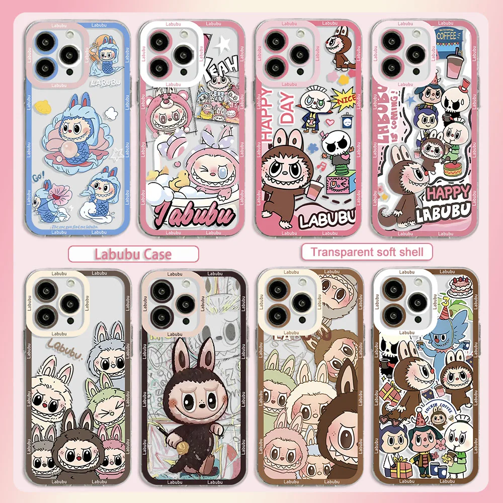 Cartoon Cute Labubu Phone Case For OPPO Realme C67 C65 C63 C55 C53 C35 ...