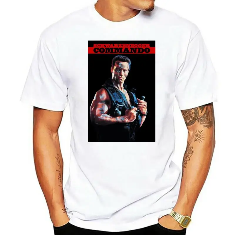 Commando T Shirt Arnold Schwarzenegger 1985 Alyssa Milano Terminator ...