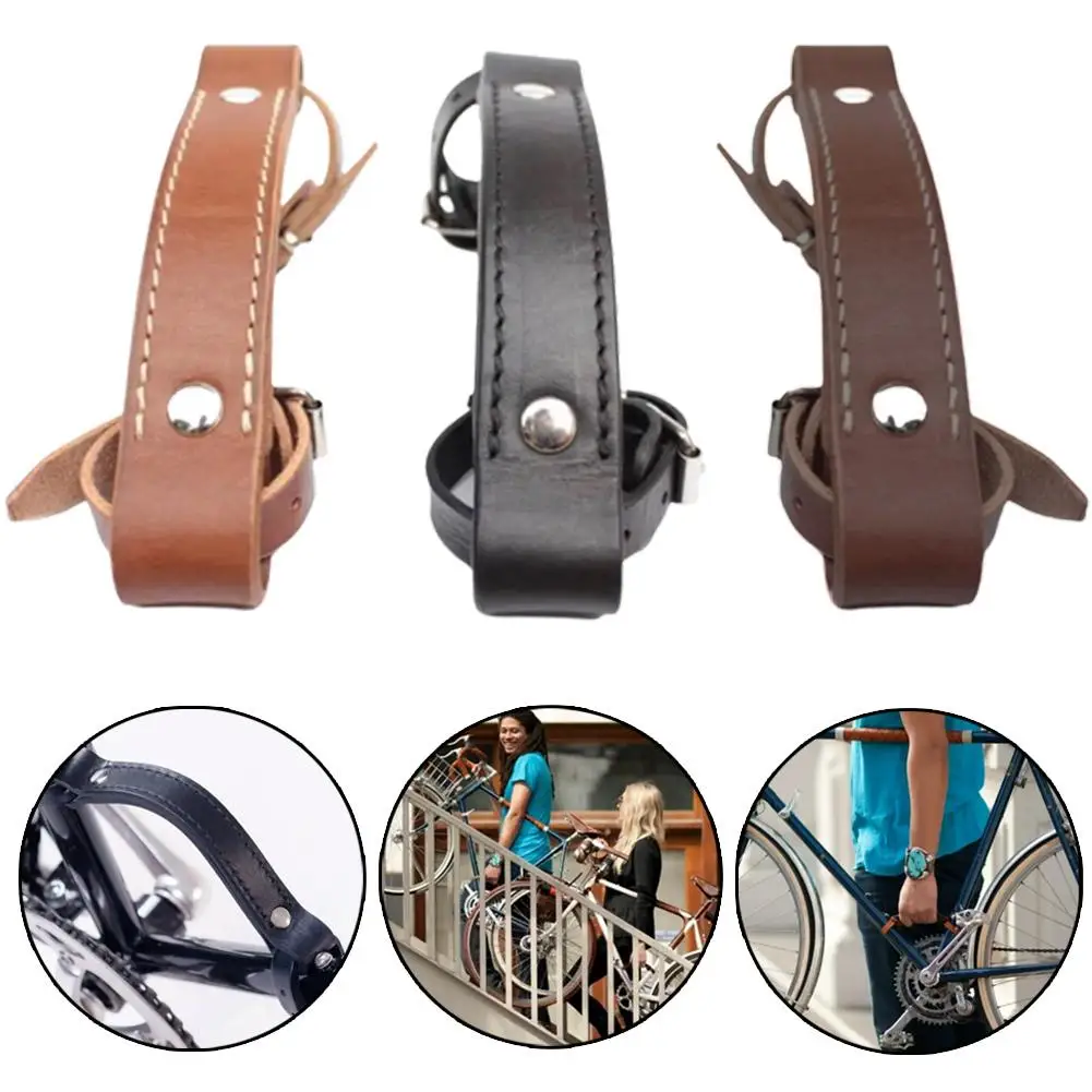 1pc Bicycle Frame Carry Handle Leather Carry Handle Adjustable For ...