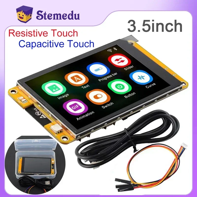 Модуль ESP32 3,5-дюймовый дисплей ESP32-3248S035 320x480 резистивный/емкостный сенсорный экран ...