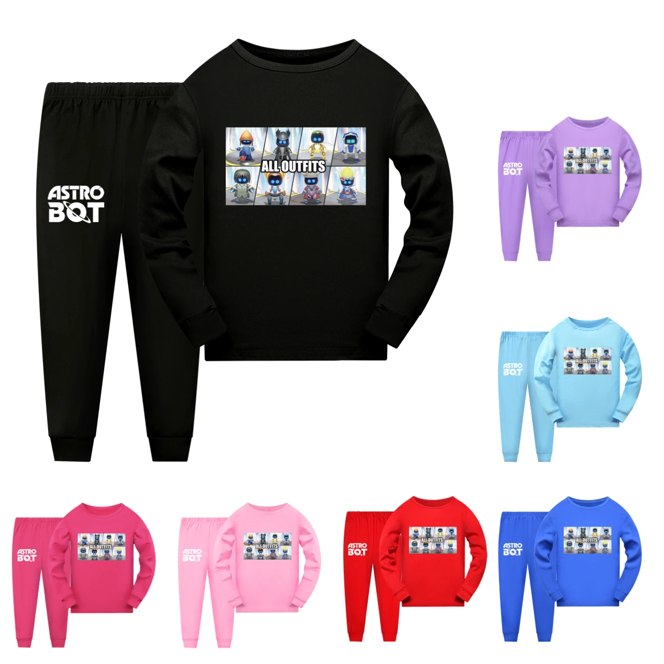 New Astro Bot Pajamas Spring Autumn Children Pyjamas Girls Boy Game ...
