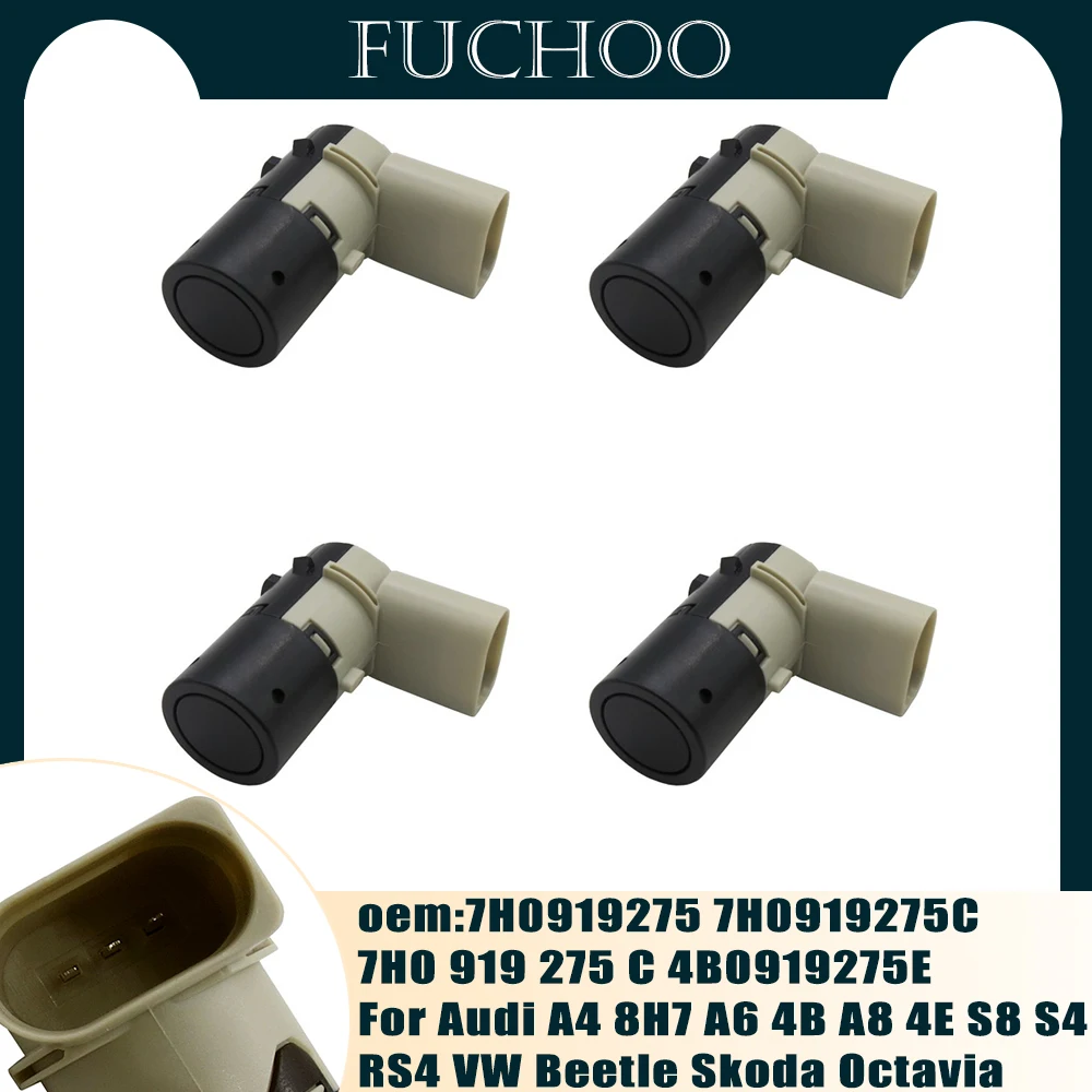 4 шт., датчик парковки для Audi A4 8H7 A6 4B A8 4E RS4 Cabrio VW Polo ...