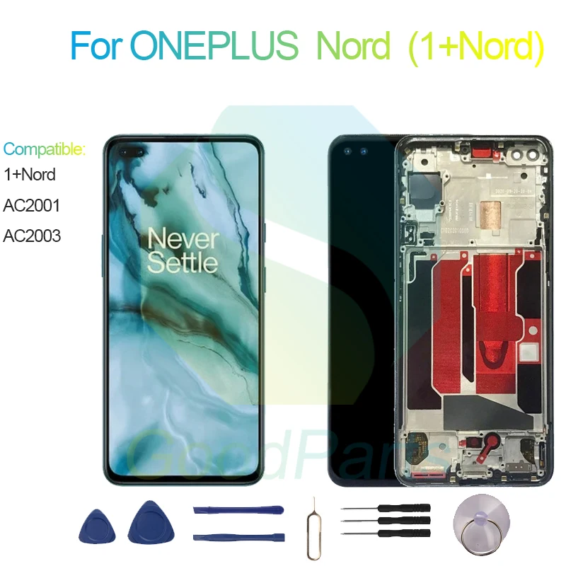 Сменный сенсорный ЖК-экран для ONEPLUS Nord 2400*1080 AC2001, AC2003 1 ...