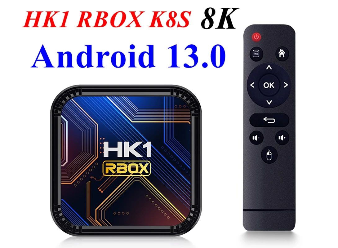 ТВ-приставка HK1 RBOX K8S, Android 2,4, четырехъядерный процессор RK3528, 2 ГБ/16 ГБ, 4 ГБ/32 ГБ ...