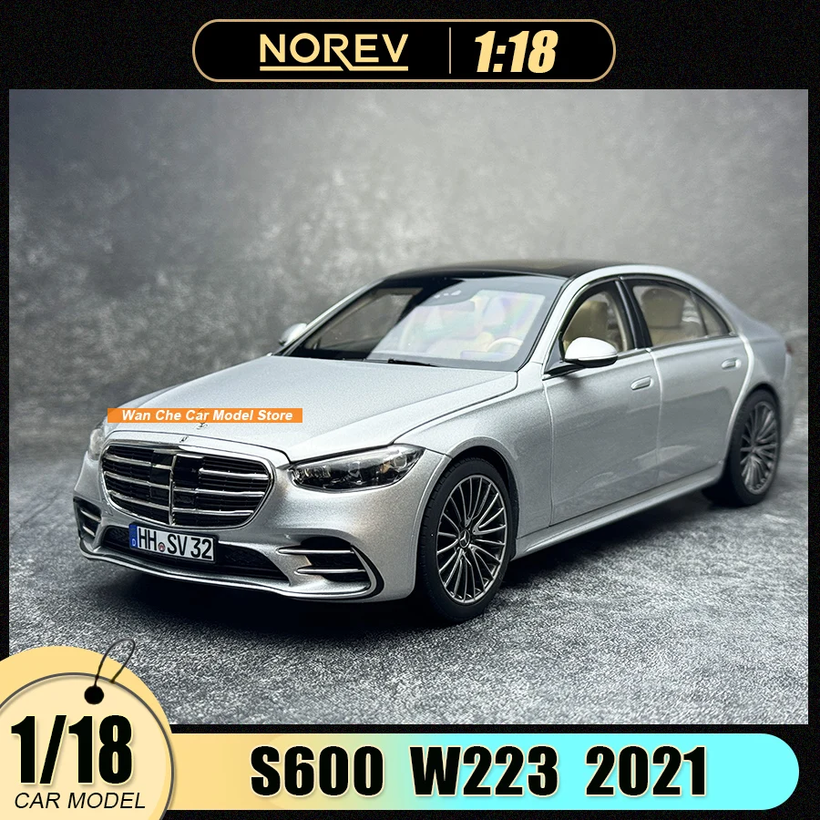 NOREV S600 W223 2021 металлическая модель автомобиля 1:18 | AliExpress