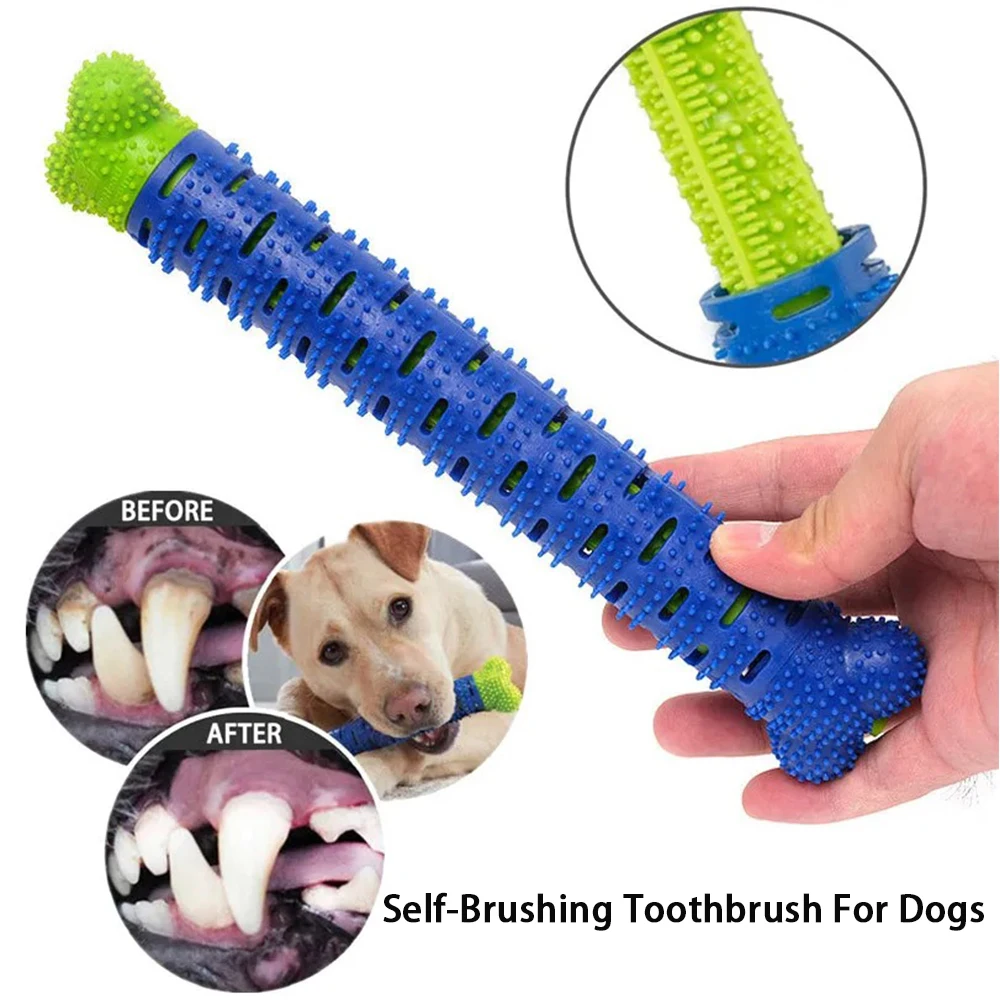 Зубная щетка для собак, резиновый Массажер для чистки зубов, игрушка ...