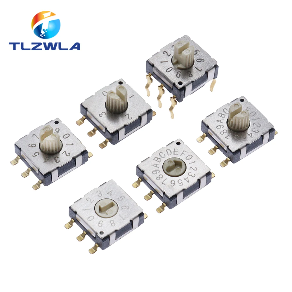 Поворотный кодовый переключатель SMD, полосовой переключатель RST-10RM ...