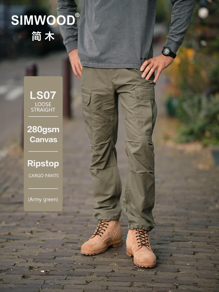 SIMWOOD мужские тактические брюки-карго черные | AliExpress