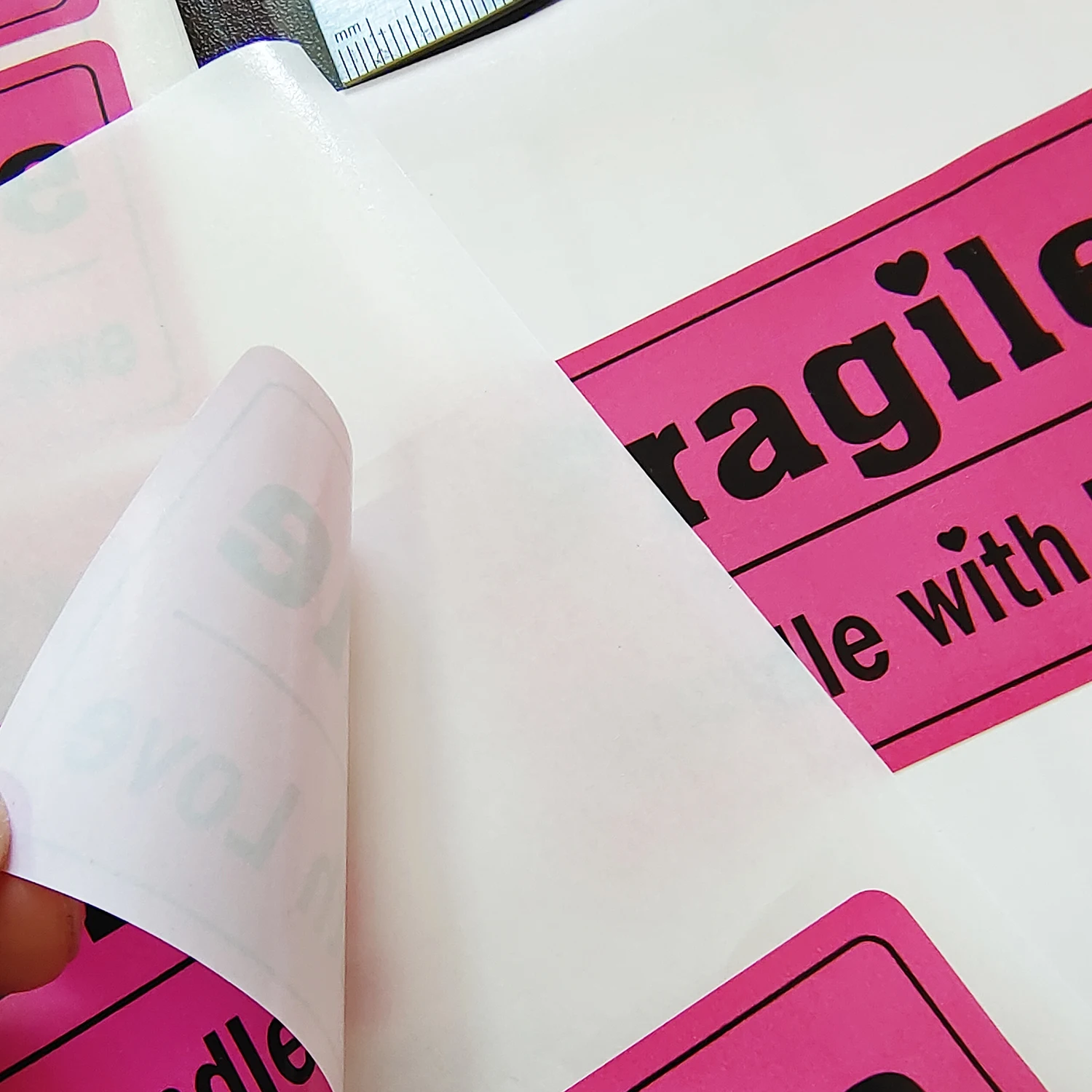 2000pcs 76x51mm FRAGILE HANDLE WITH LOVE Shipping Label Sticker ...