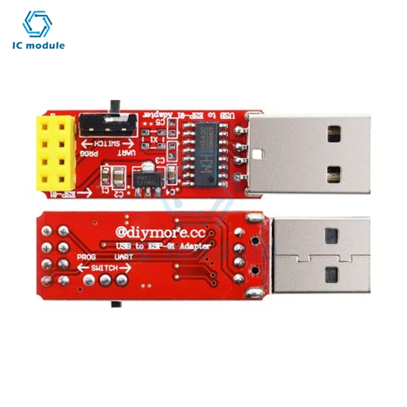 USB к ESP8266 последовательному CH340C ESP-01 ESP-01S ESP01 ESP01S беспроводной модуль Wi-Fi ...