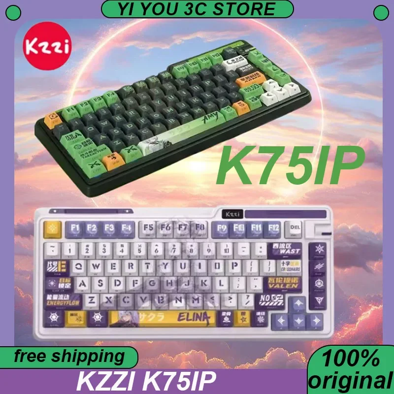 Беспроводная механическая клавиатура KIZZI K75IP | AliExpress