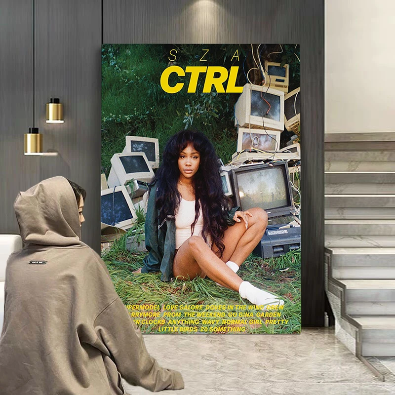 Singer SZA Poster Aesthetics Rap Hip Hop Ctrl Sos Music Album Canvas ...