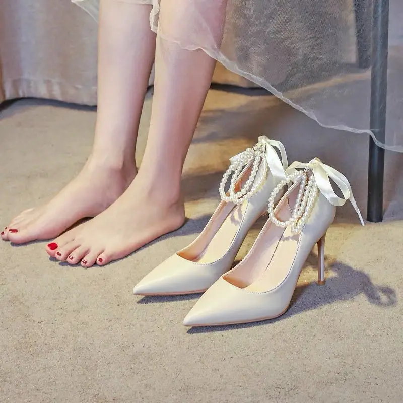 White High Heels Pumps