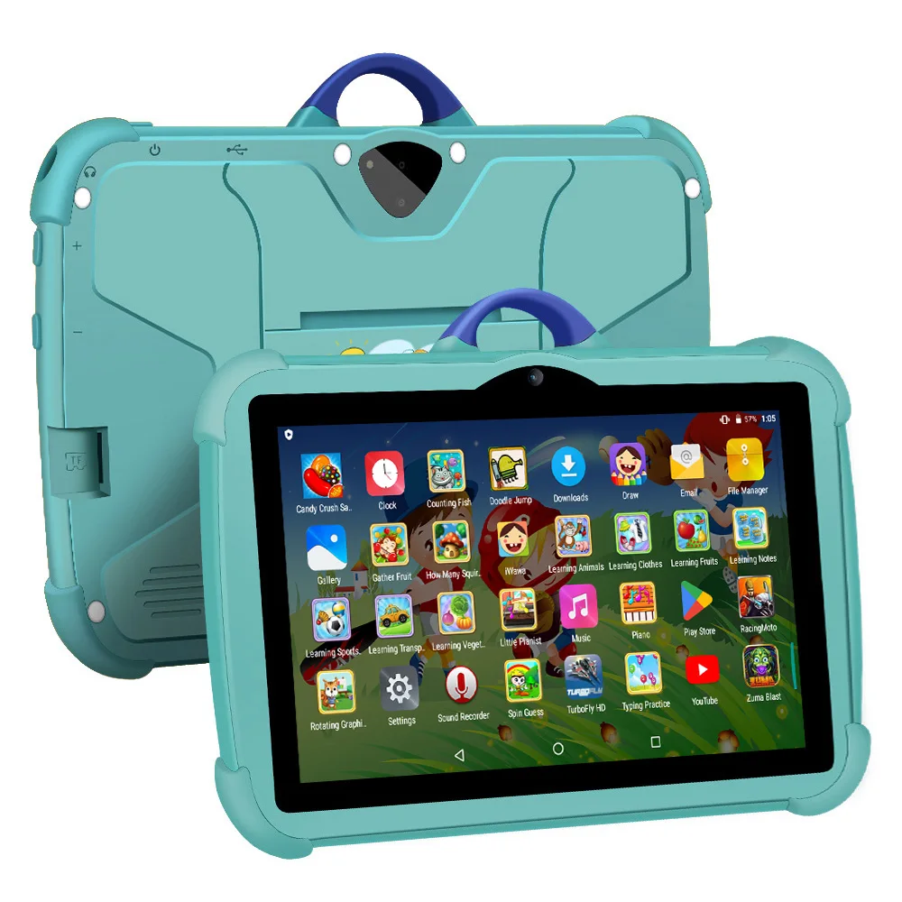 Детский планшет BDF, 7", 4/64ГБ, Wi-Fi, Android | AliExpress