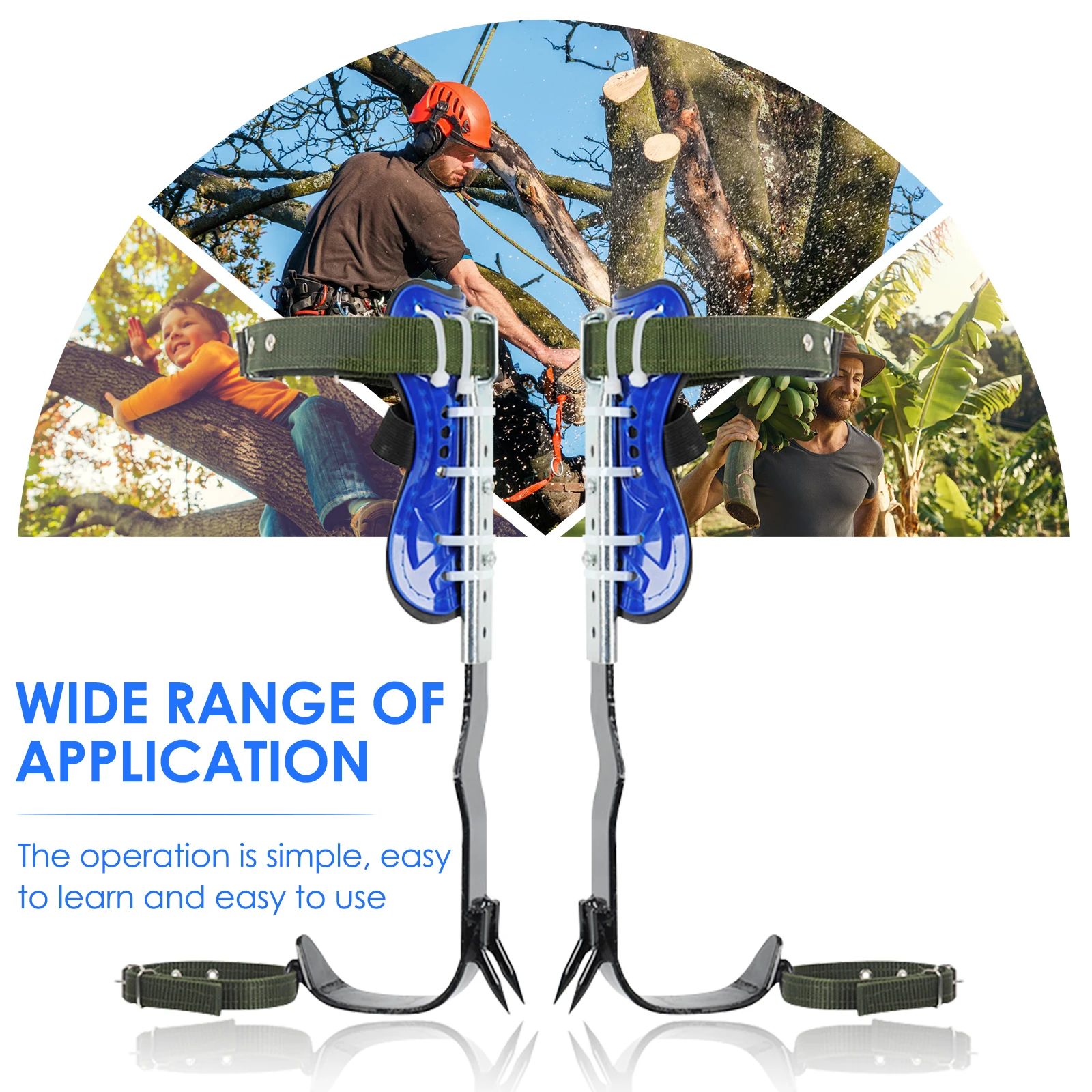 Tree Climbing Tree Spikes Artefact Tree Climber Set with 2 Gears 5 ...