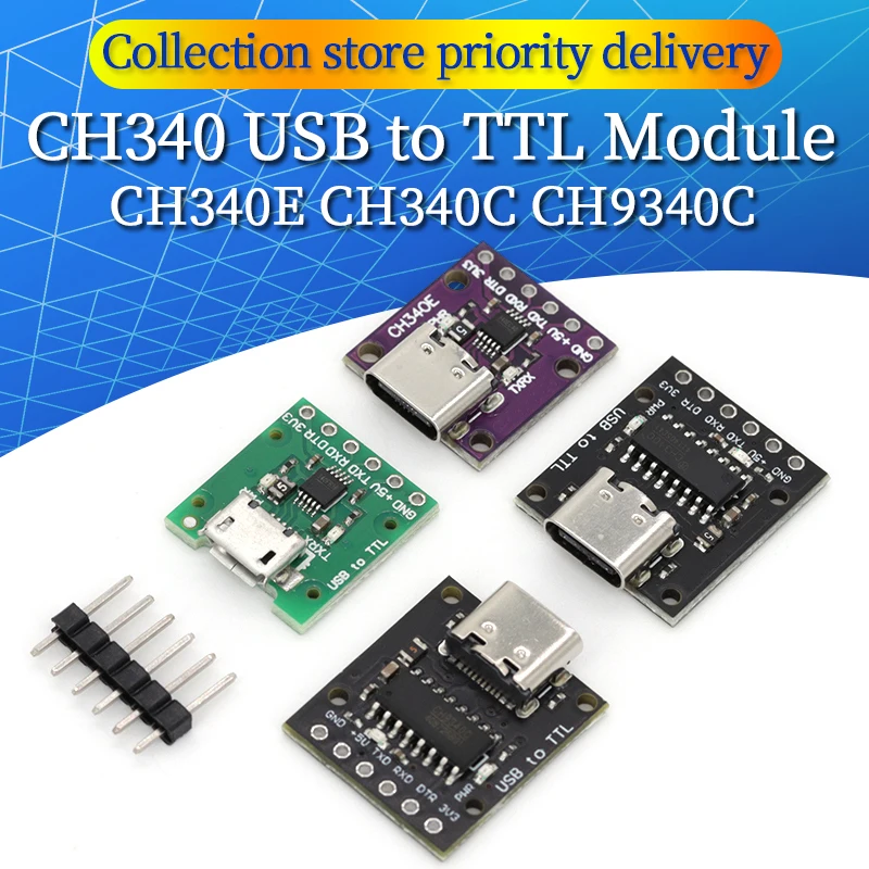 Преобразователь CH340E USB в TTL | AliExpress