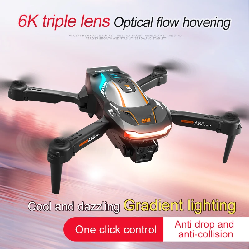 A88 Drone Professional 6K Dual Camera 5G Obstacle Avoidance Optical ...