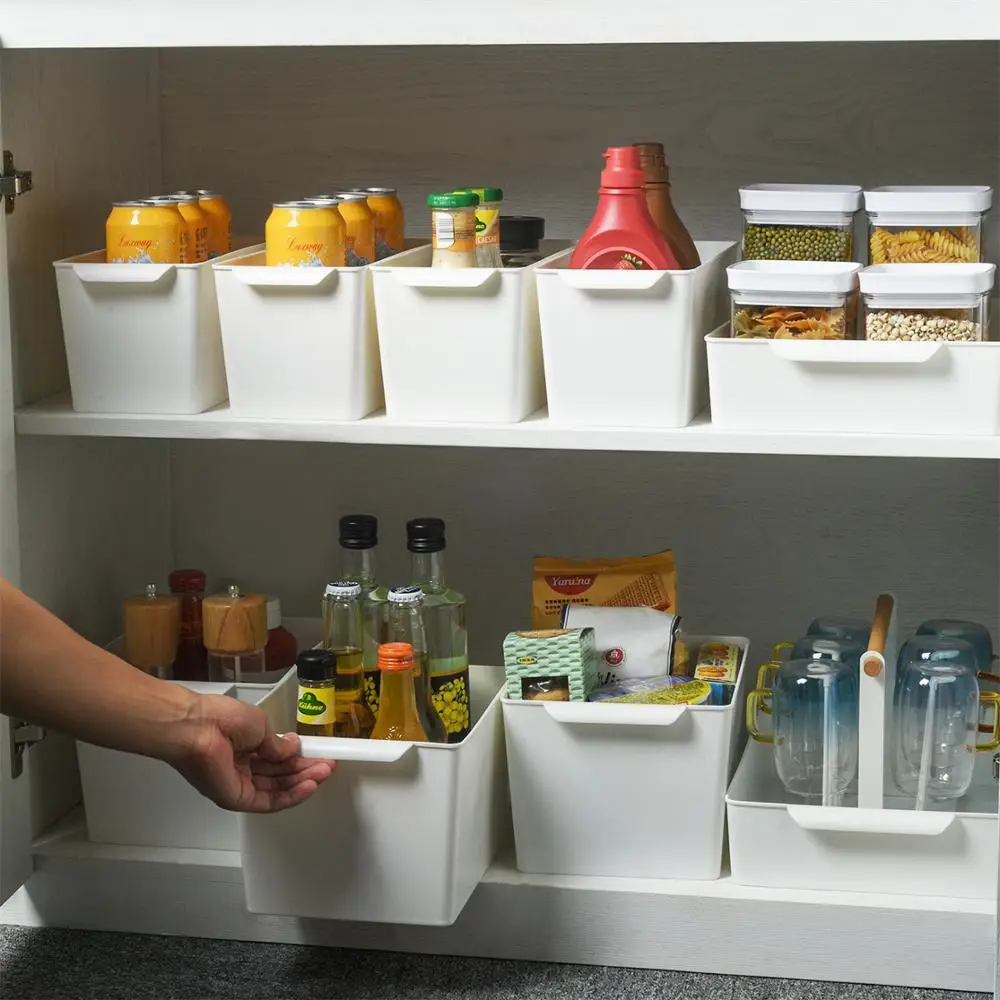 Plastic Box Case Kitchen Cabinet Storage Containers Spice Organizer ...