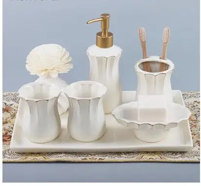 4 pcs ceramic bathroom set AliExpress