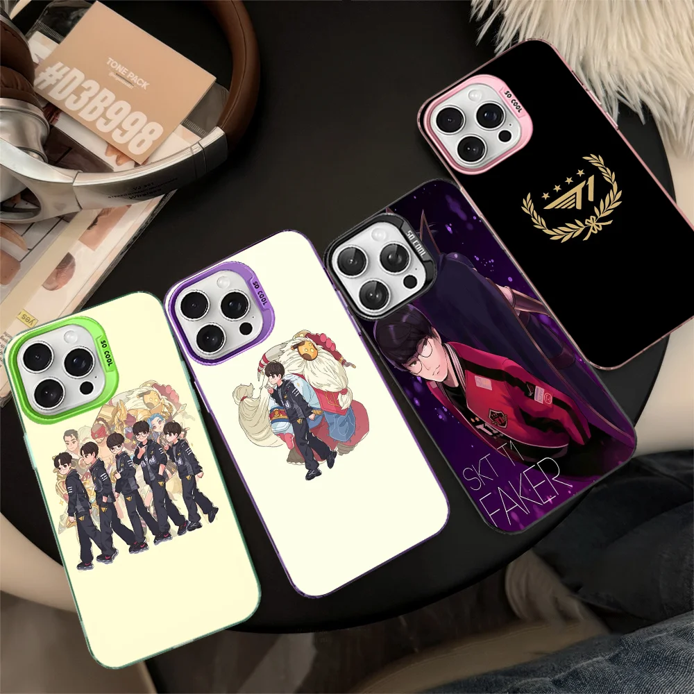 T1 Team L-Lols Lck Faker Phone Case For IPhone 16 15 14 13 12 11 Pro ...