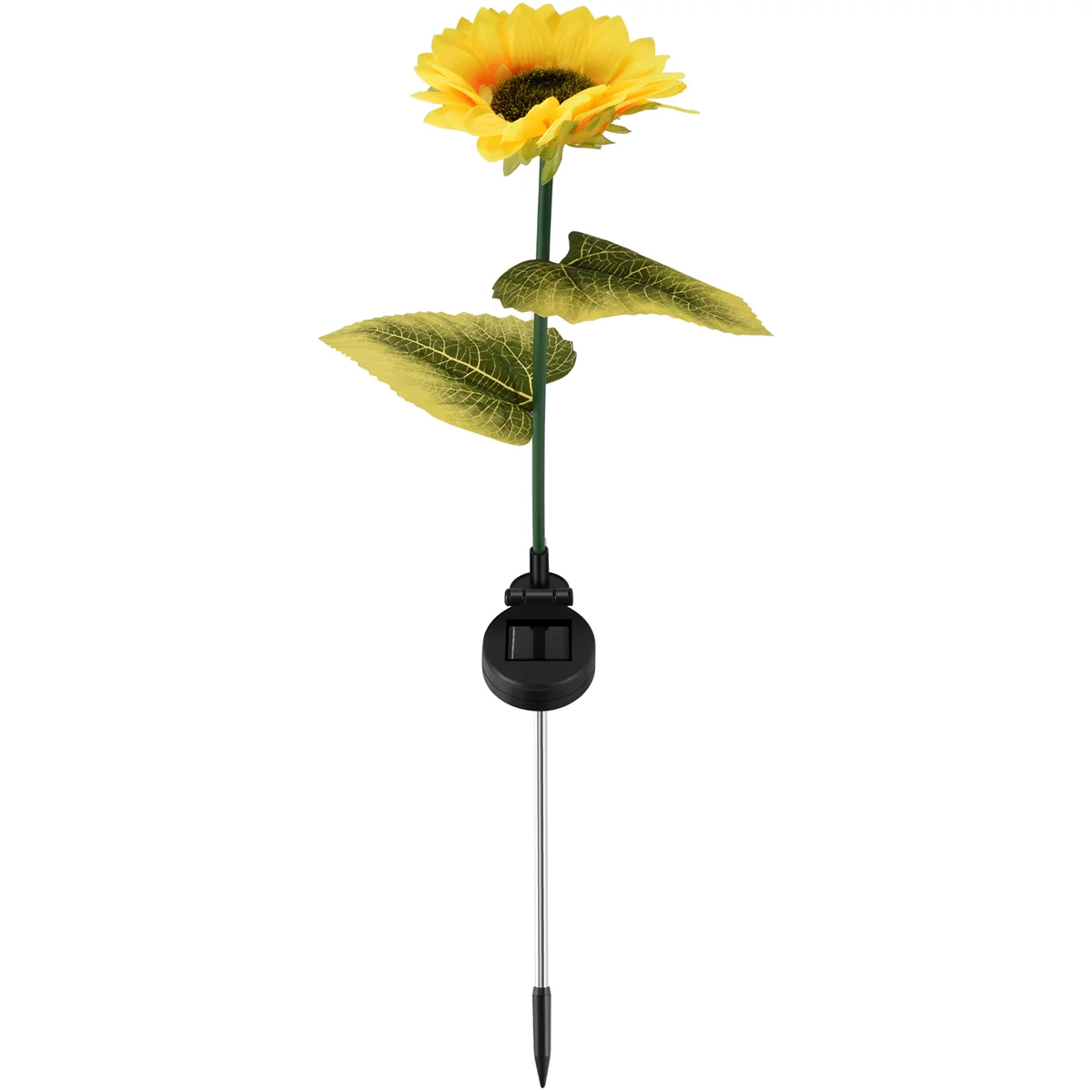 Светодиодный Солнечный цветок подсолнечника освещает открытый водонепроницаемый садовый