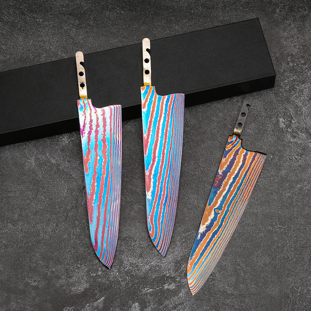 Ручные кованые титановые ножи шеф-повара DIY Timascus | AliExpress