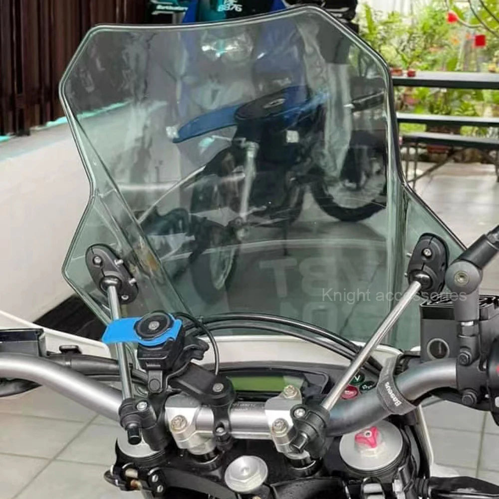 Universal Motorcycle Windshield Glass Cover Screen Deflector FOR ...