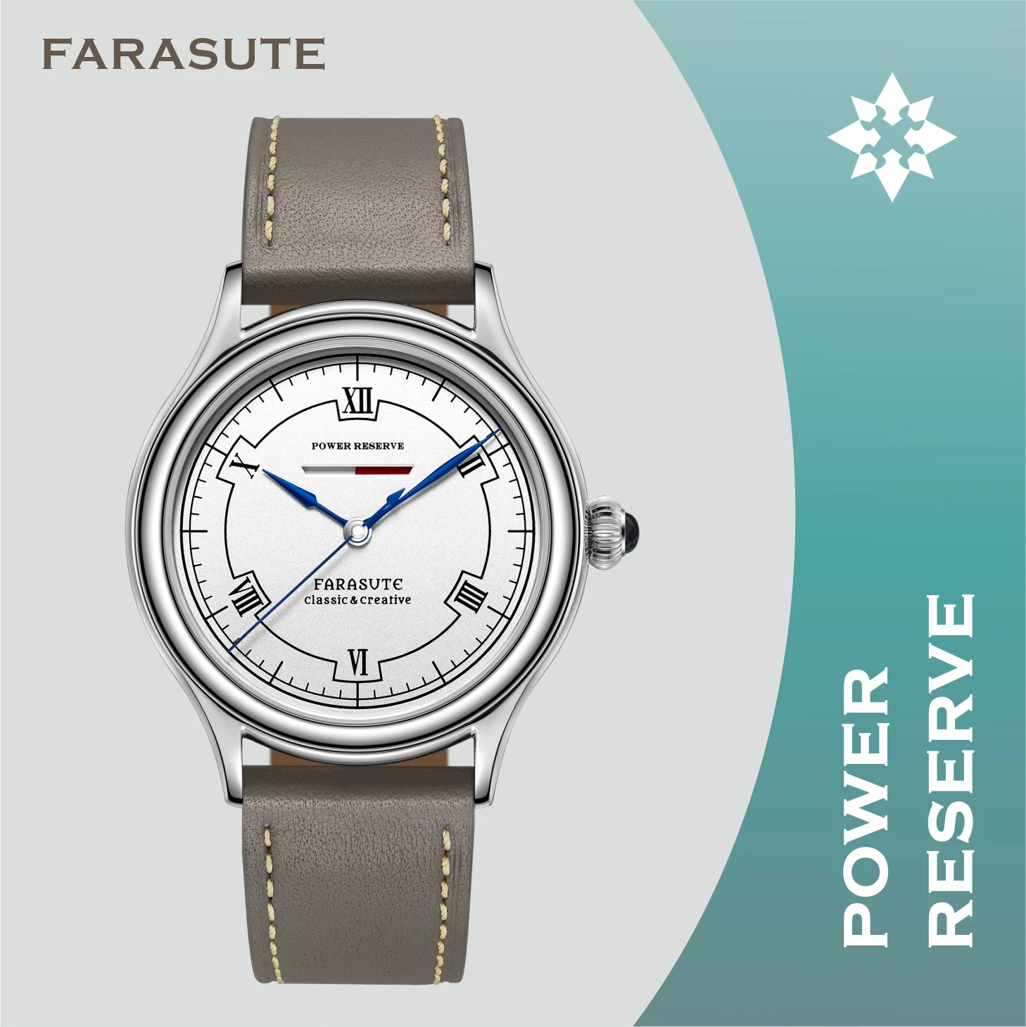 Мужские механические часы FARASUTE Salmon Dial 40 мм | AliExpress