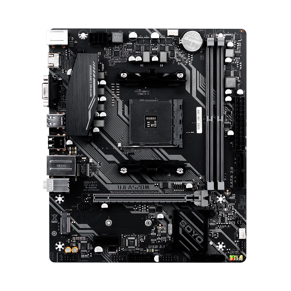 Материнская плата SOYO Dragon A520 с AMD Ryzen 5 5600X CPU Set NVME ...