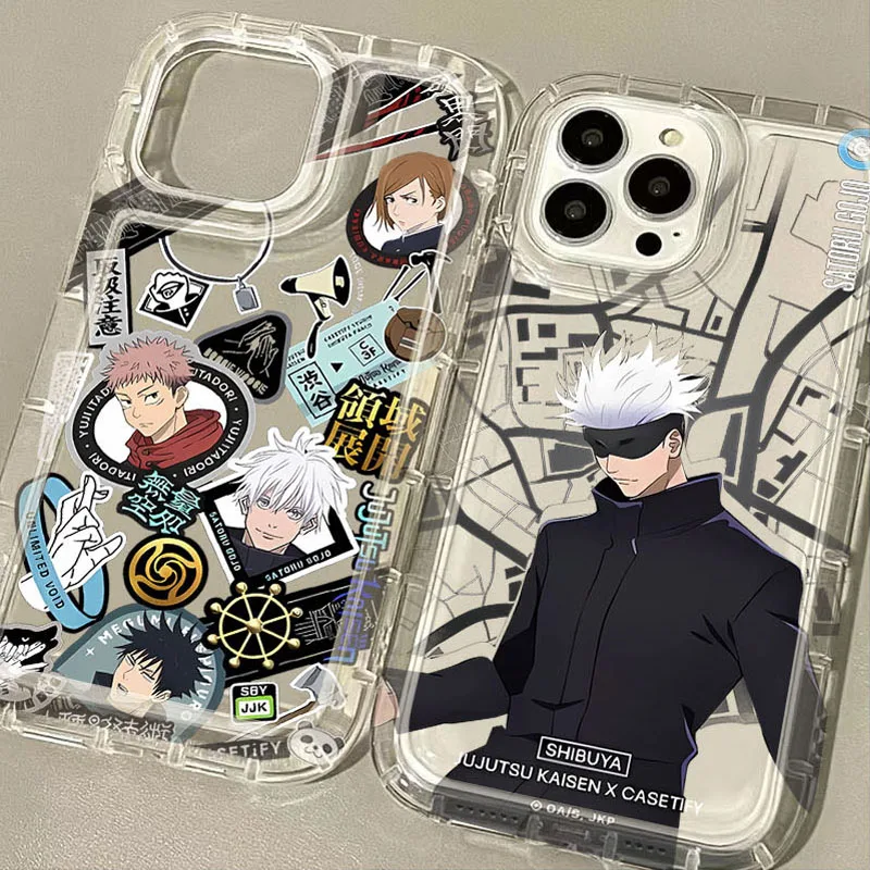 Anime Jujutsu Kaisen Gojo Satoru Clear Case for Xiaomi Redmi NOTE 8 9 ...