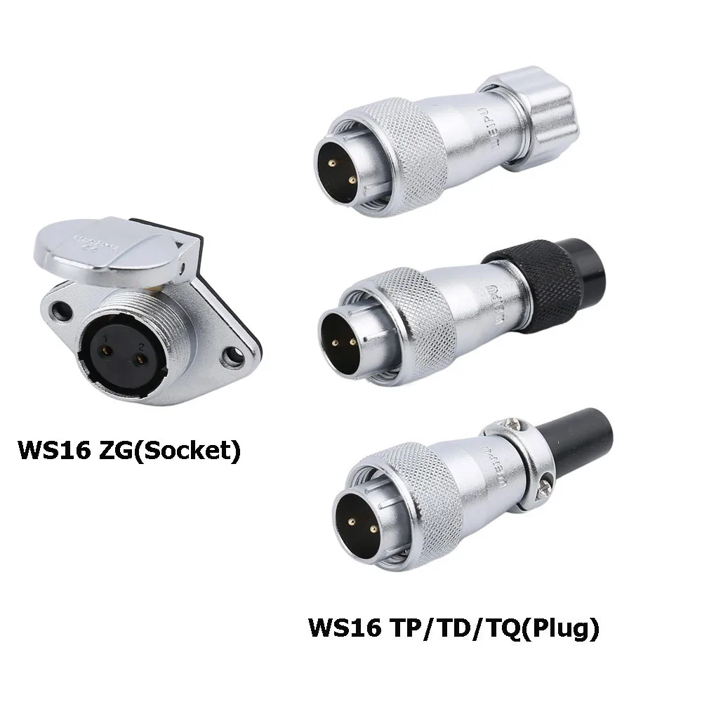 WEIPU WS16 ZG TQ TD TP 2 3 4 5 7 9 10-контактный разъем для припоя сигналов мощности M16 ...