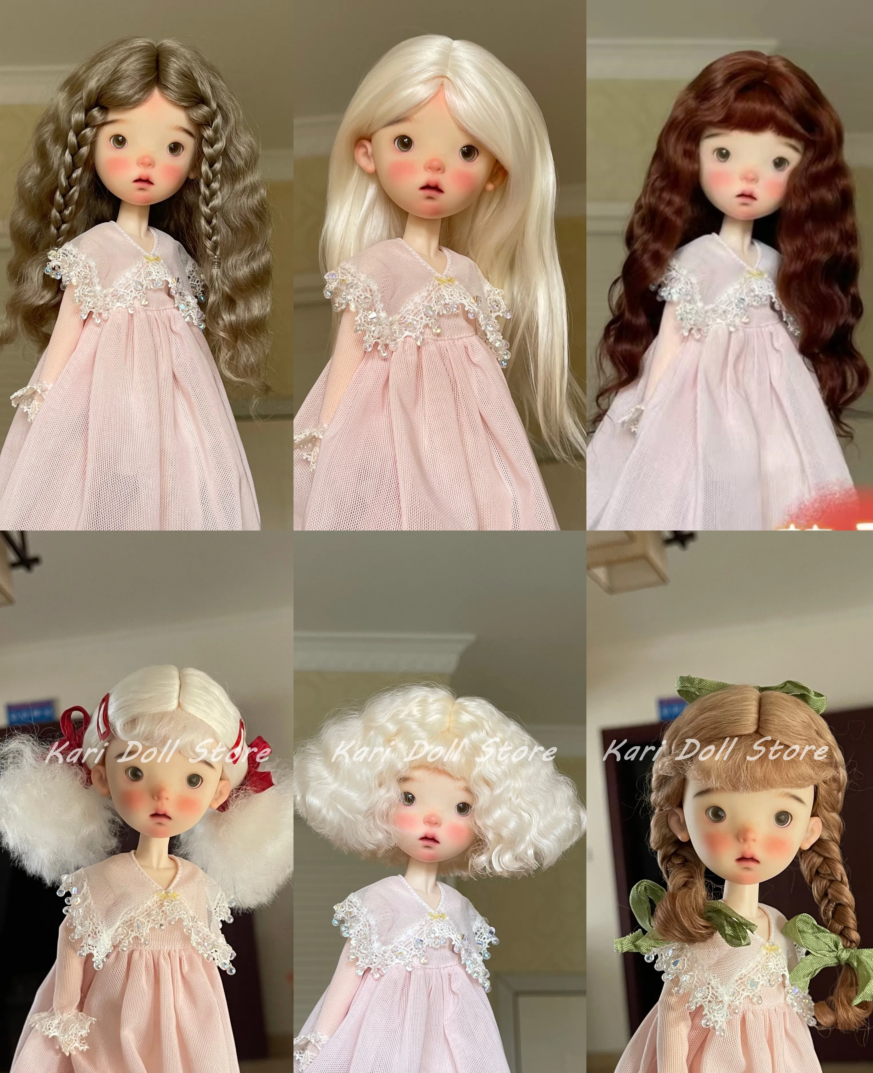 Kari Doll Парики из натурального мохера для куклы Landazz Landoudou ...