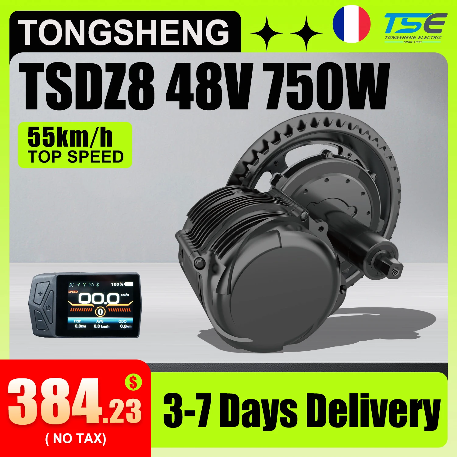 Tongsheng TSDZ8 48 В 750 Вт Мотор со средним приводом Комплект для ...