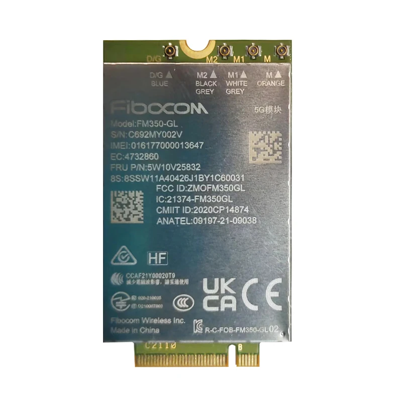 Модуль Fibocom FM350-GL 5W11H85408 5G для ноутбука Thinkpad X1 Yoga 8th ...