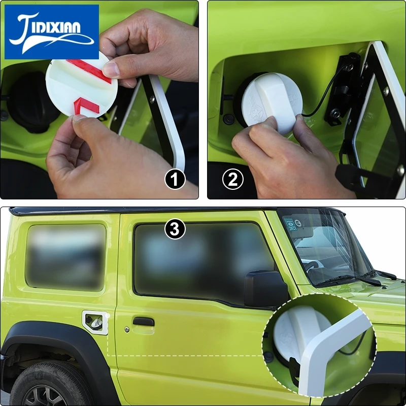 JIDIXIAN Car Transparent Gas Fuel Filler Tank Cover Cap Decoration for ...
