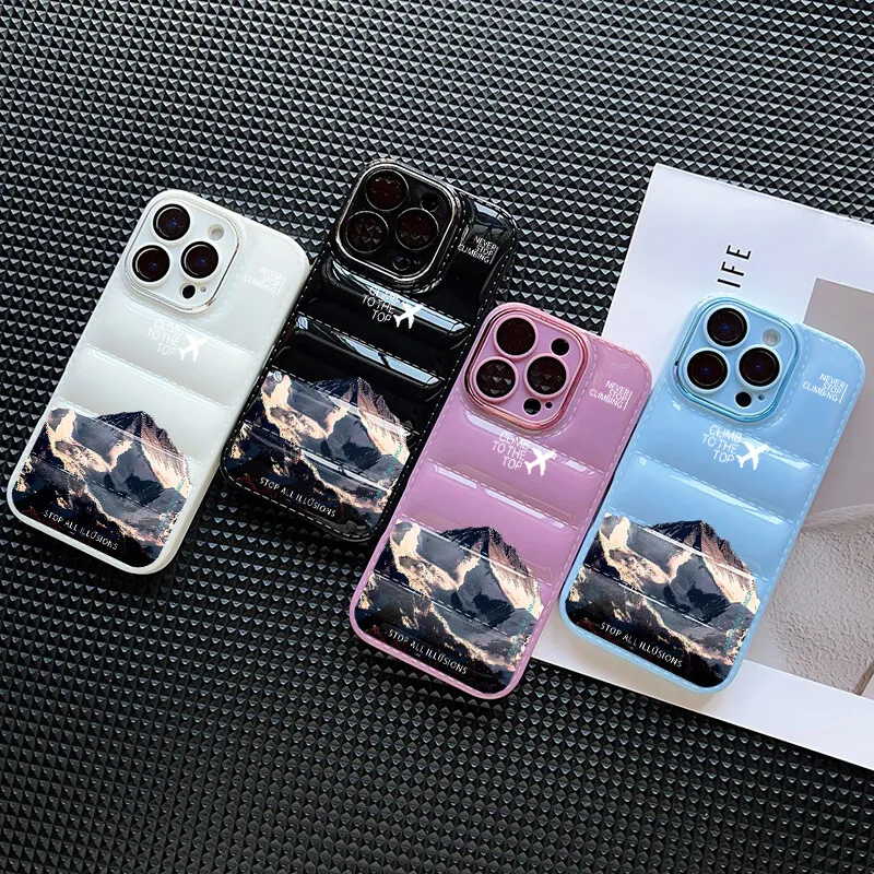Snow Mountain Road Phone Case For iPhone 16 15 14 13 12 11 Pro Max Plus ...