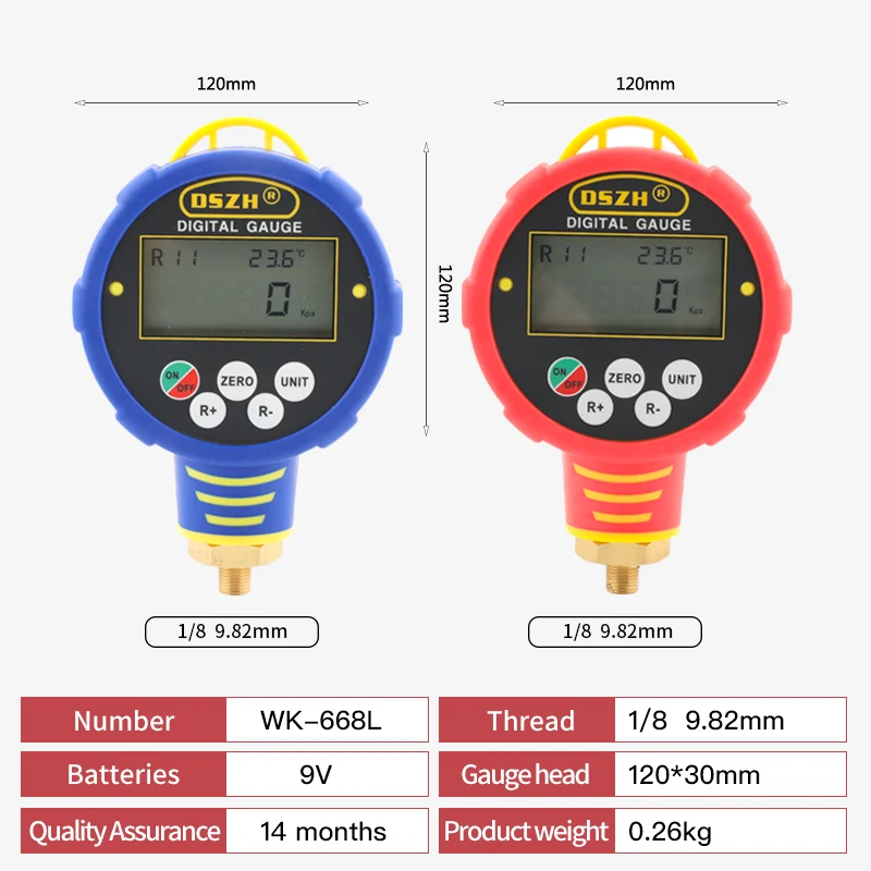 Электронный манометр давления хладагента HOWHI WK-668H/L | AliExpress