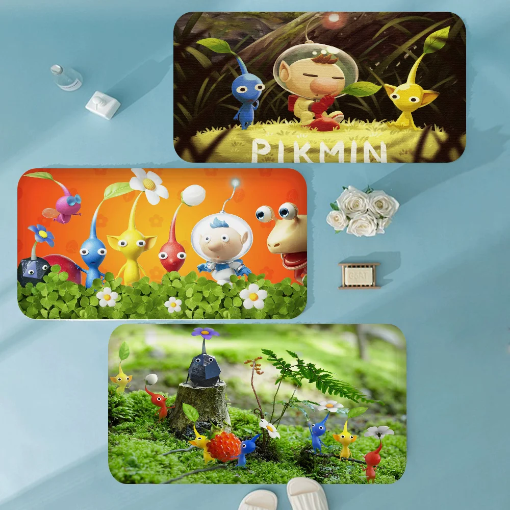 Pikmin Hallway Carpet Non-Slip Laundry Room Mat Laundry Decor Balcony ...