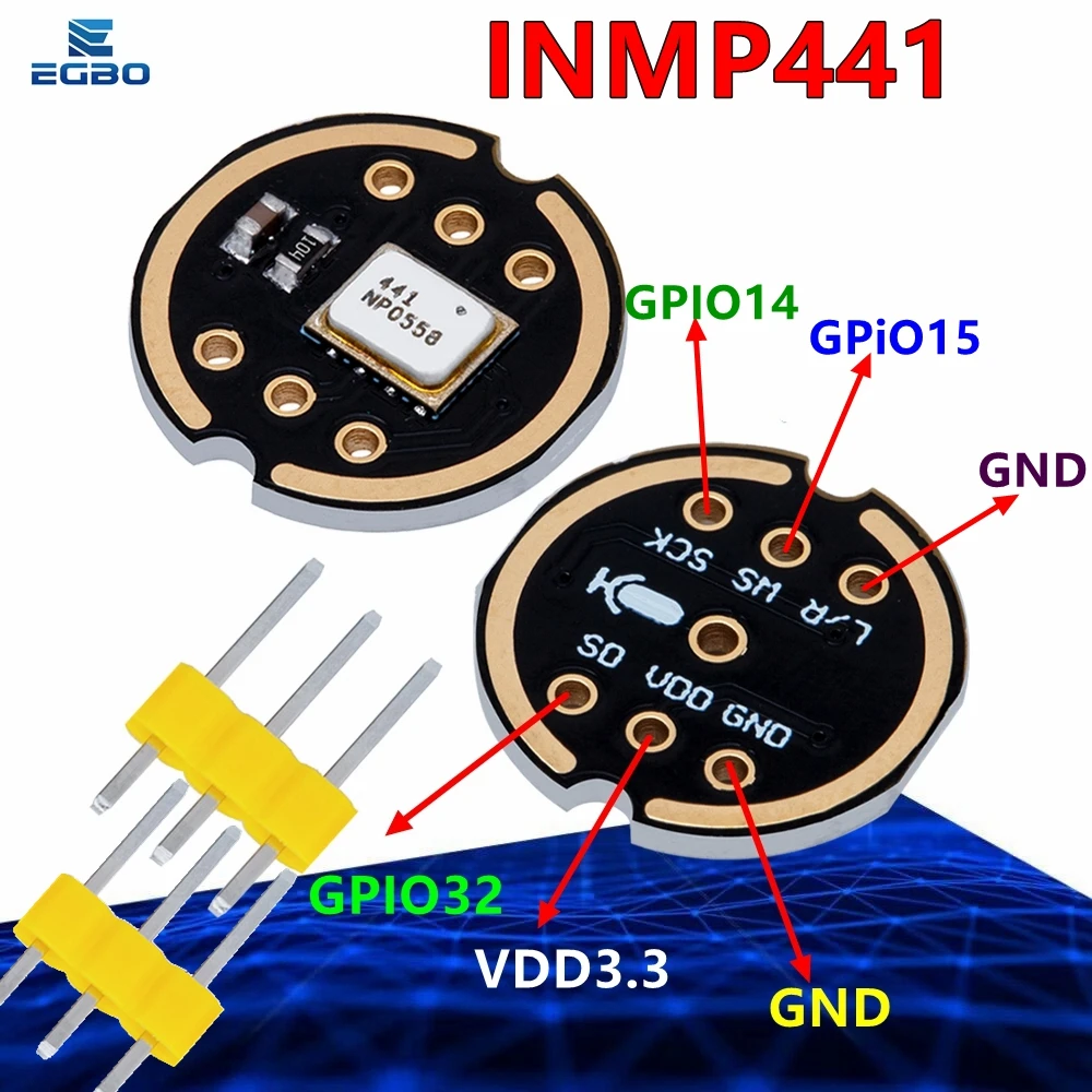 Микрофонный модуль I2S интерфейс INMP441 MEMS | AliExpress