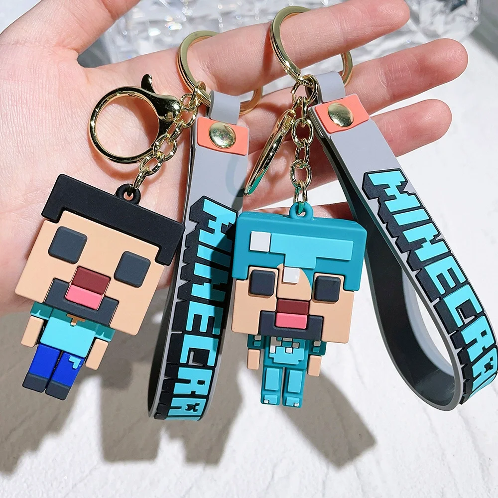 Minecraft Фигурка Крипер брелок из мягкой резины GAGAGIRL | AliExpress