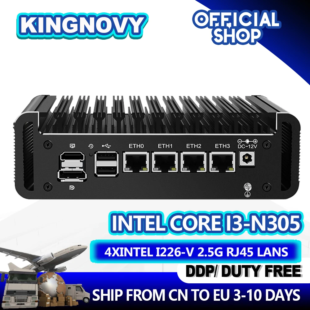 12th Gen Intel Firewall Mini PC Alder Lake i3 N305 8 Core N200 N100 ...