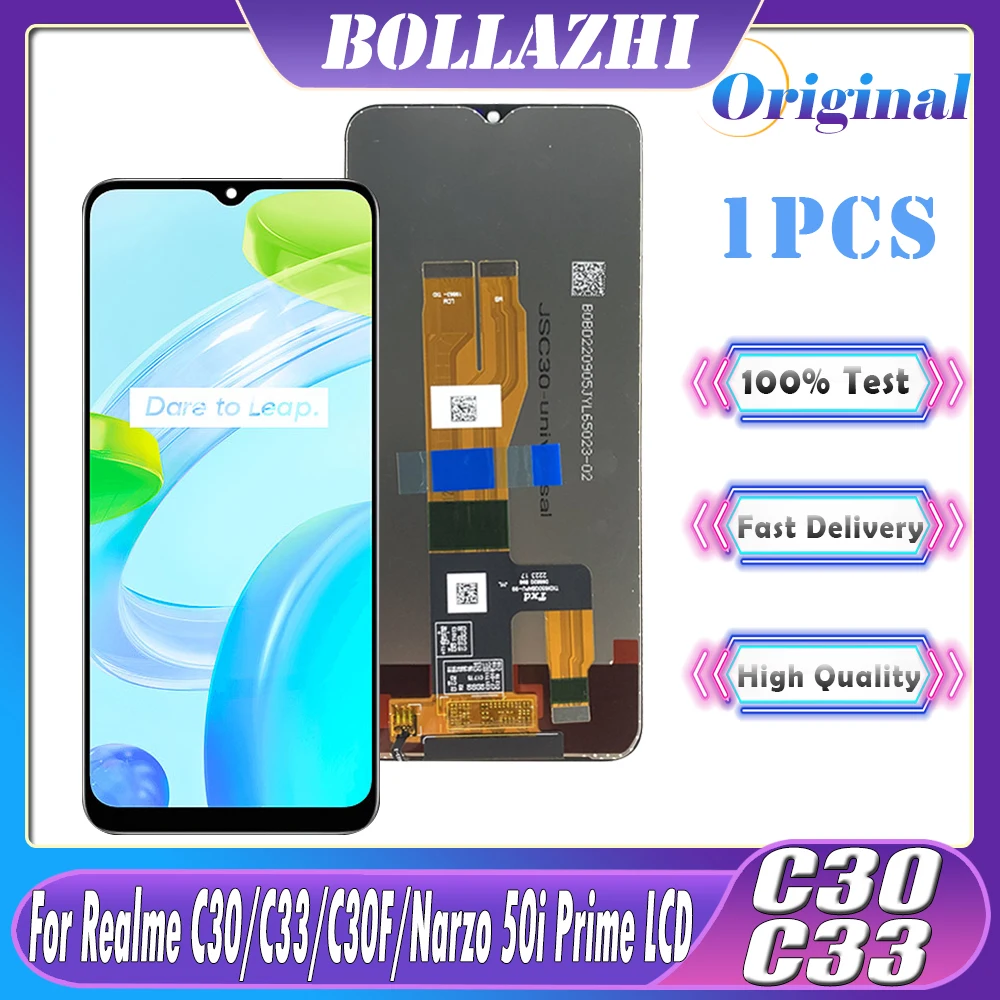 Оригинальный ЖК-дисплей 6,5 дюйма для OPPO Realme C30 RMX3581 ...