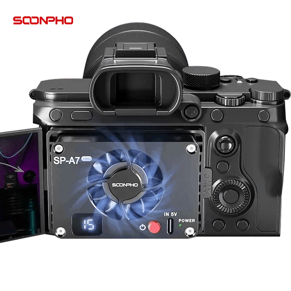 Универсальные Охлаждающие вентиляторы soonзаднего вида для камеры Sony A7M4 ZVE1 Canon R5 R6 ...