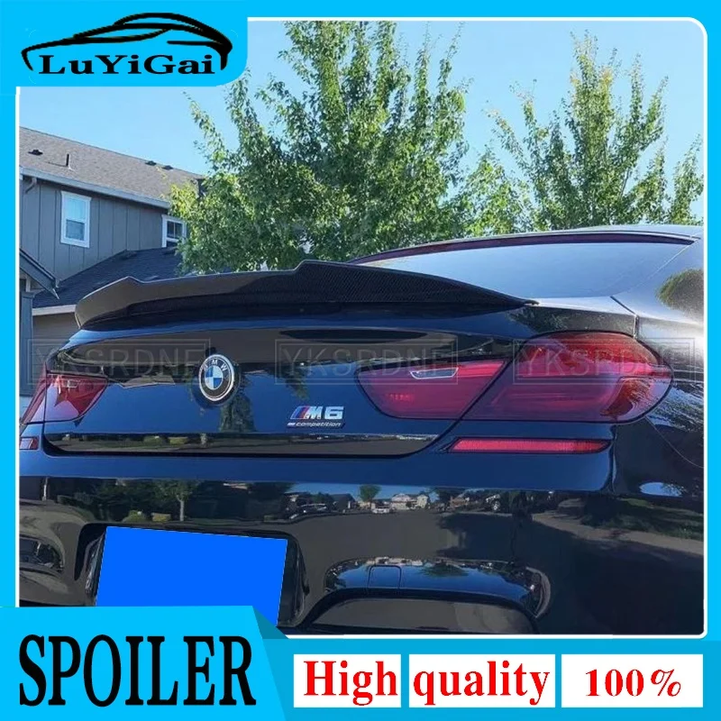 For BMW 6 Series F06 F12 4-door PSM Style Carbon Fiber Trunk Spoiler Wing 640i 640d 650i ...