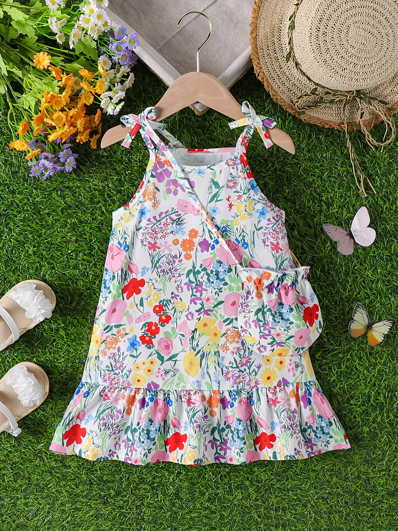 Модное летнее милое платье с цветочным принтом мечты для девушек ...