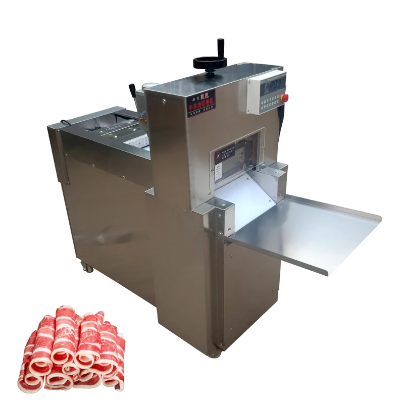 Commercial Electric Meat Slicer Lamb Beef CNC Double Cut Lamb Roll ...